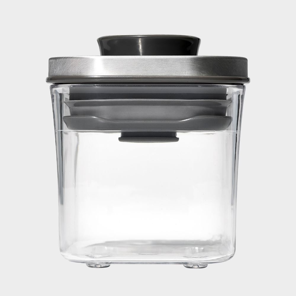 OXO POP 不鏽鋼按壓保鮮盒 - 正方0.4L - 恆隆行線上購物
