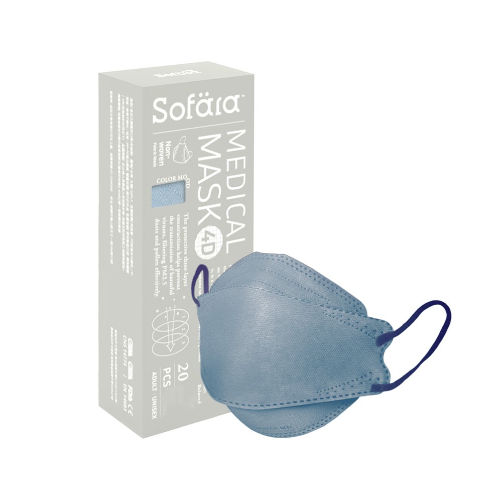 Sofara舒芙氧成人4D空氣口罩20入-莫蘭螢石 | 熱銷推薦 | 康是美網購eShop