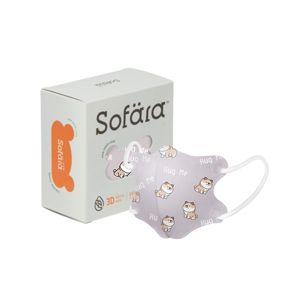 Sofara舒芙氧 迷你幼立體空氣口罩30入（1歲-3歲）-肥肥阿柴 | 熱銷推薦 | 康是美網購eShop