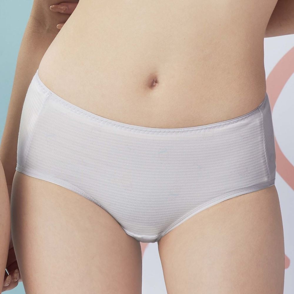 嬪婷-學生系列-去味纖維 M-3L夜間生理褲(個性灰) 搭配內褲-BS3594FR