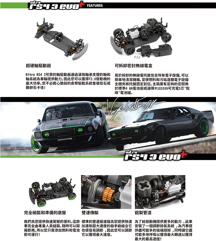 【HPI RTR Nitro 1/10版本】Nitro RS4 3 Evo + | 千喆企業有限公司
