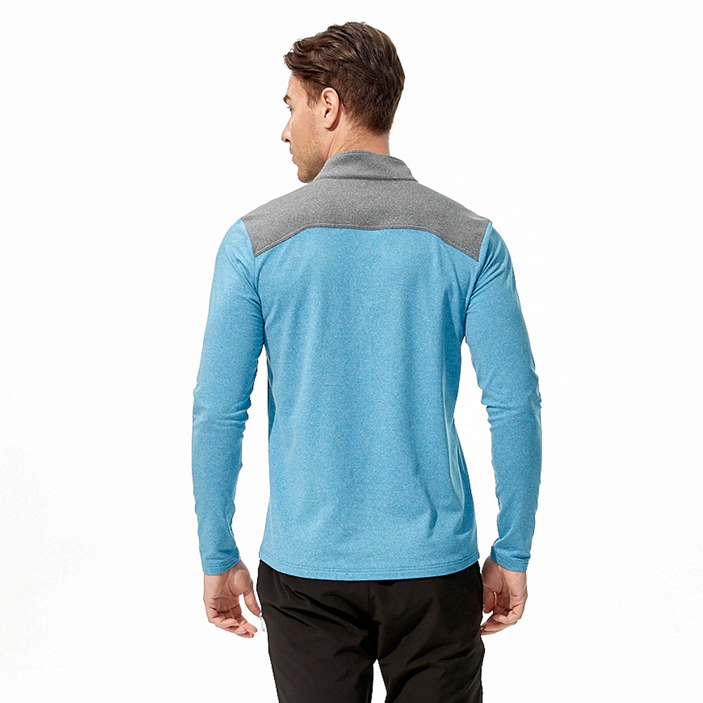 博客來-【HAKERS 哈克士】男款 保暖半開襟長袖排汗衣(登山戶外/休閒/排汗衫/吸濕排汗) 2XL 灰