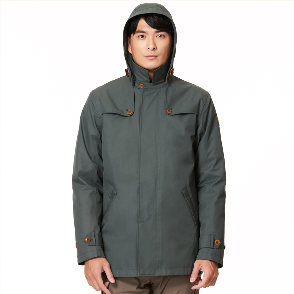 博客來-【HAKERS 哈克士】男款 三合一石墨烯SORONA®杜邦™防水舖棉外套(日常休閒/登山健行/戶外旅遊/防風外套/防水外套/保暖外套) XL 傍晚藍