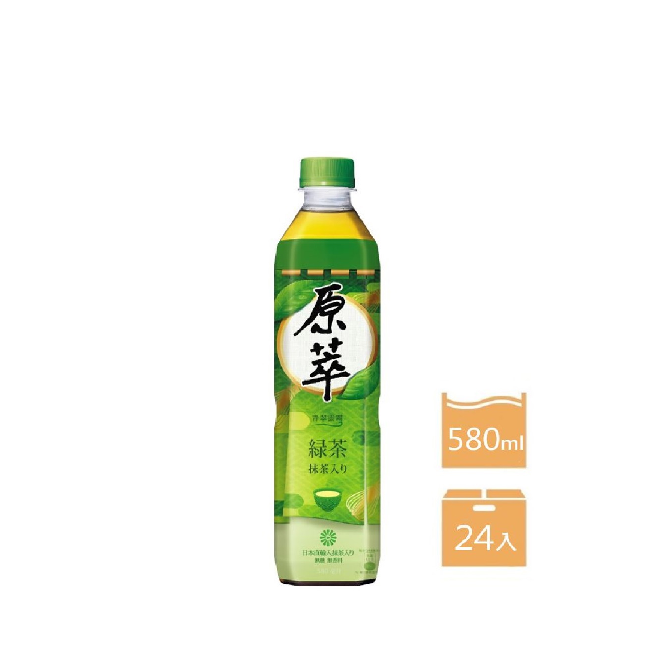 【原萃】箱購原萃日式綠茶580ml(580mlx24) | FamilyMart 全家便利商店