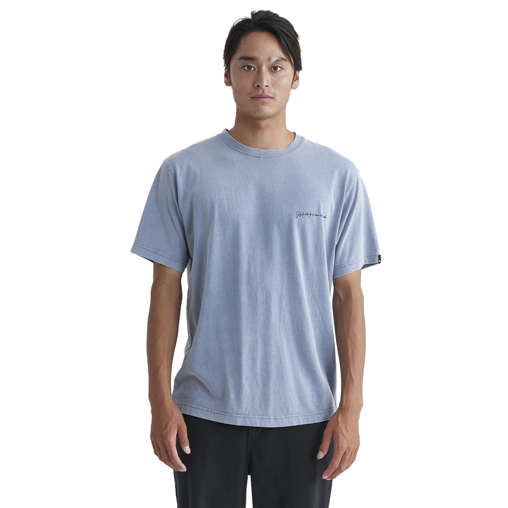 【QUIKSILVER】SURF DNA LOGO ST2 T恤 藍色