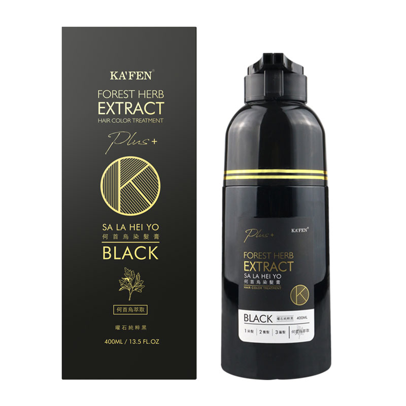KAFEN卡氛 何首烏染髮膏Plus＋ 400ml-曜石純粹黑 | 熱銷推薦 | 康是美網購eShop