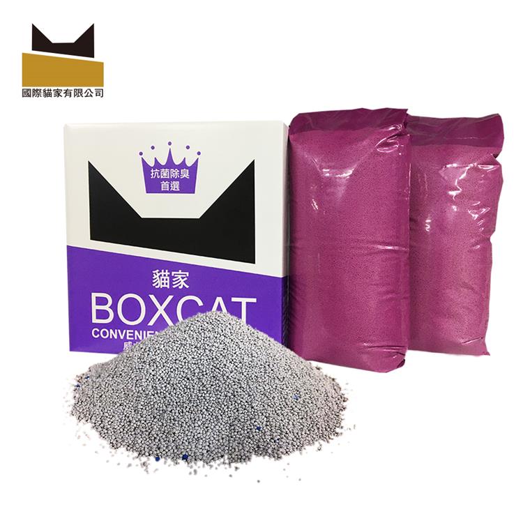 國際貓家【BOXCAT紫標】AG＋銀添加奈米銀粒子頂級除臭貓砂 貓屋精裝組10KG _廠商直送 | 熱銷推薦 | 康是美網購eShop