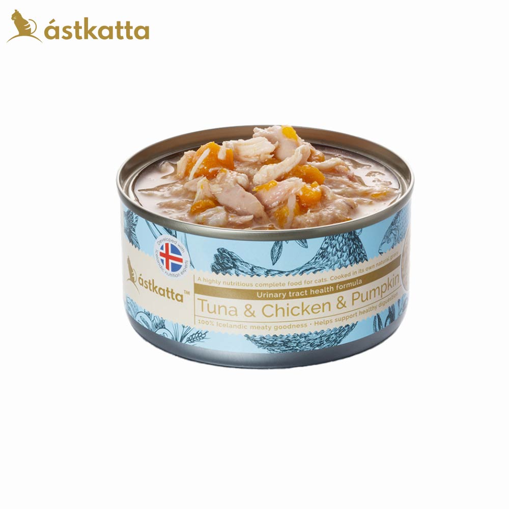 astkatta 低脂無穀健康鮮燉貓罐頭 鮪魚嫩雞南瓜三寶 泌尿保健 全齡貓