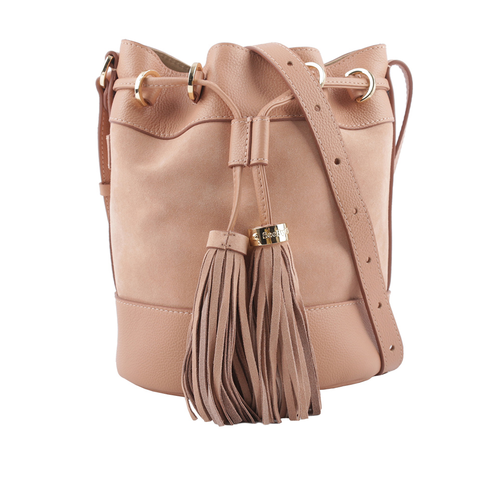 SEE BY CHLOE VICKI 山羊皮拼麂皮水桶包(粉色) | 熱銷推薦 | 康是美網購eShop