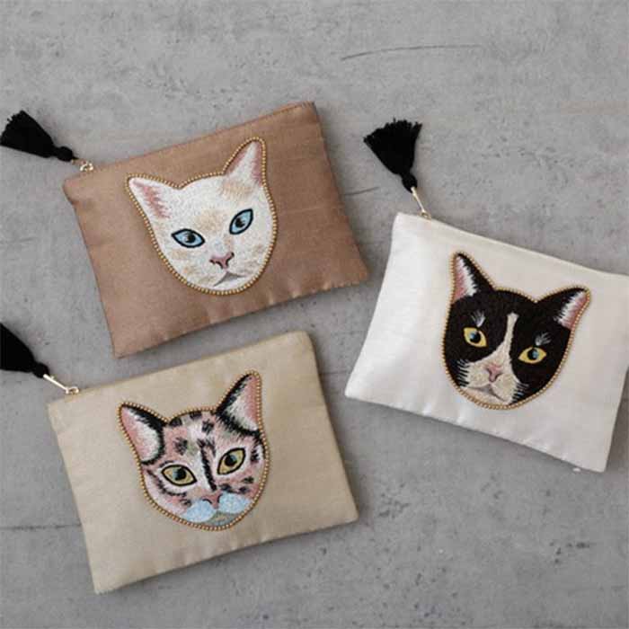 Ray Fair 美好生活系列 日本進口手工刺繡貓咪化妝包/收納包 (多款可選) | 熱銷推薦 | 康是美網購eShop