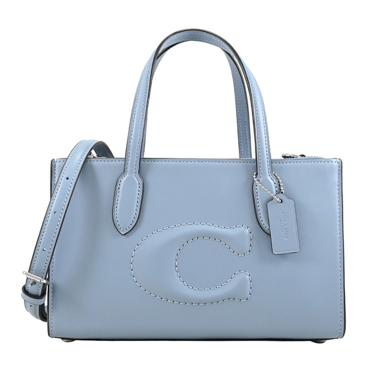 COACH CR097 NINA 質感浮雕C LOGO兩用托特包.淺藍 | 熱銷推薦 | 康是美網購eShop