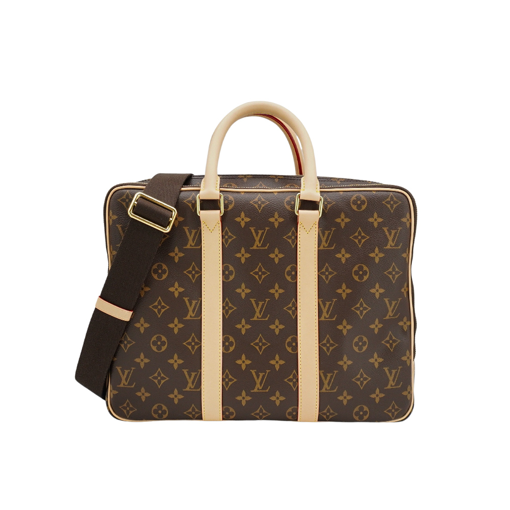 Louis Vuitton 展示品 Monogram 帆布手提斜背公事包(M43423-咖) | 熱銷推薦 | 康是美網購eShop